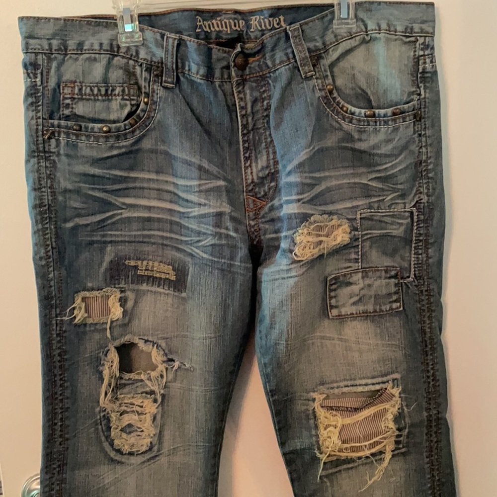 Men’s Antique Rivet Jeans - Gem